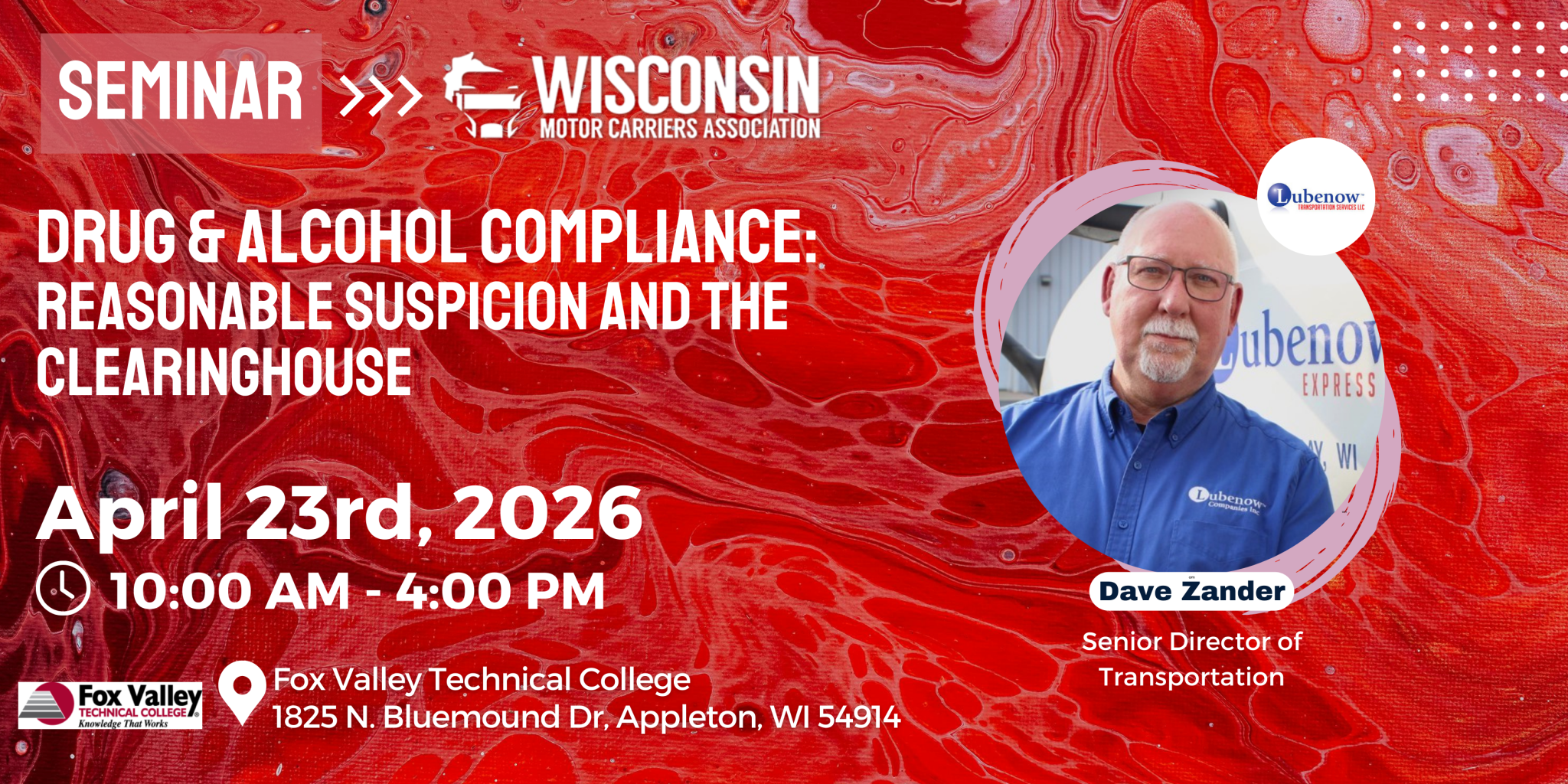 SEMINAR: Drug & Alcohol Compliance - Wisconsin Motor Carriers Association